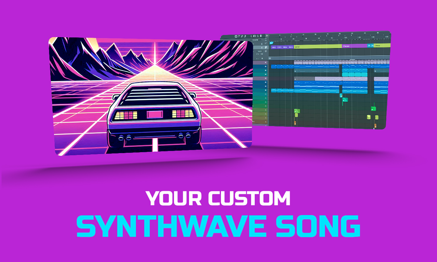 Custom synthwave song – FaderRabbit